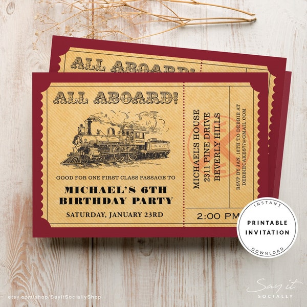 Train Theme - Etsy