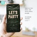 Marquee Lights Let’s Party E-invite, Electronic Invitation Template ...