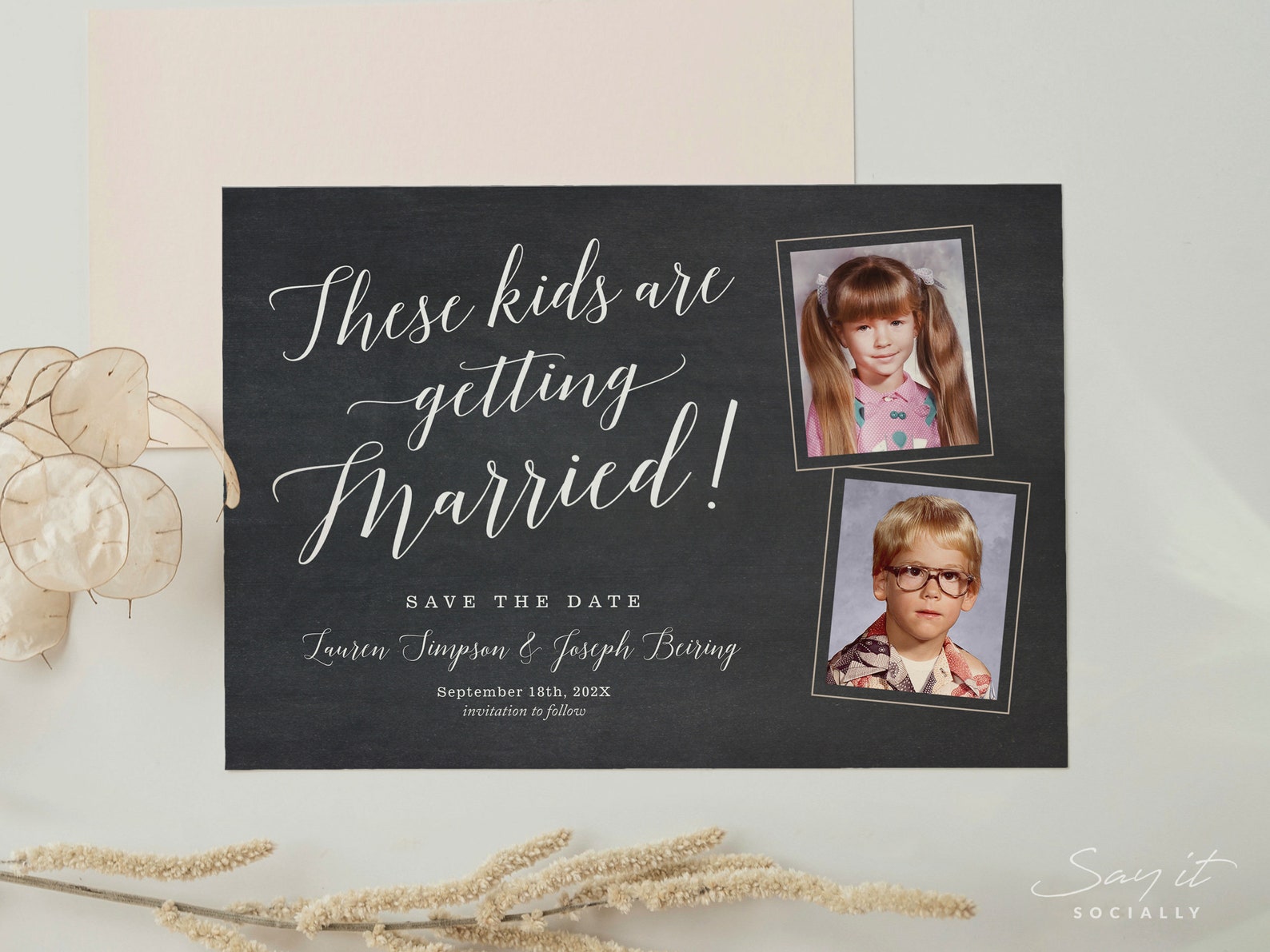 Funny Save the Date Template, Printable Card Invite, Digital Save the ...