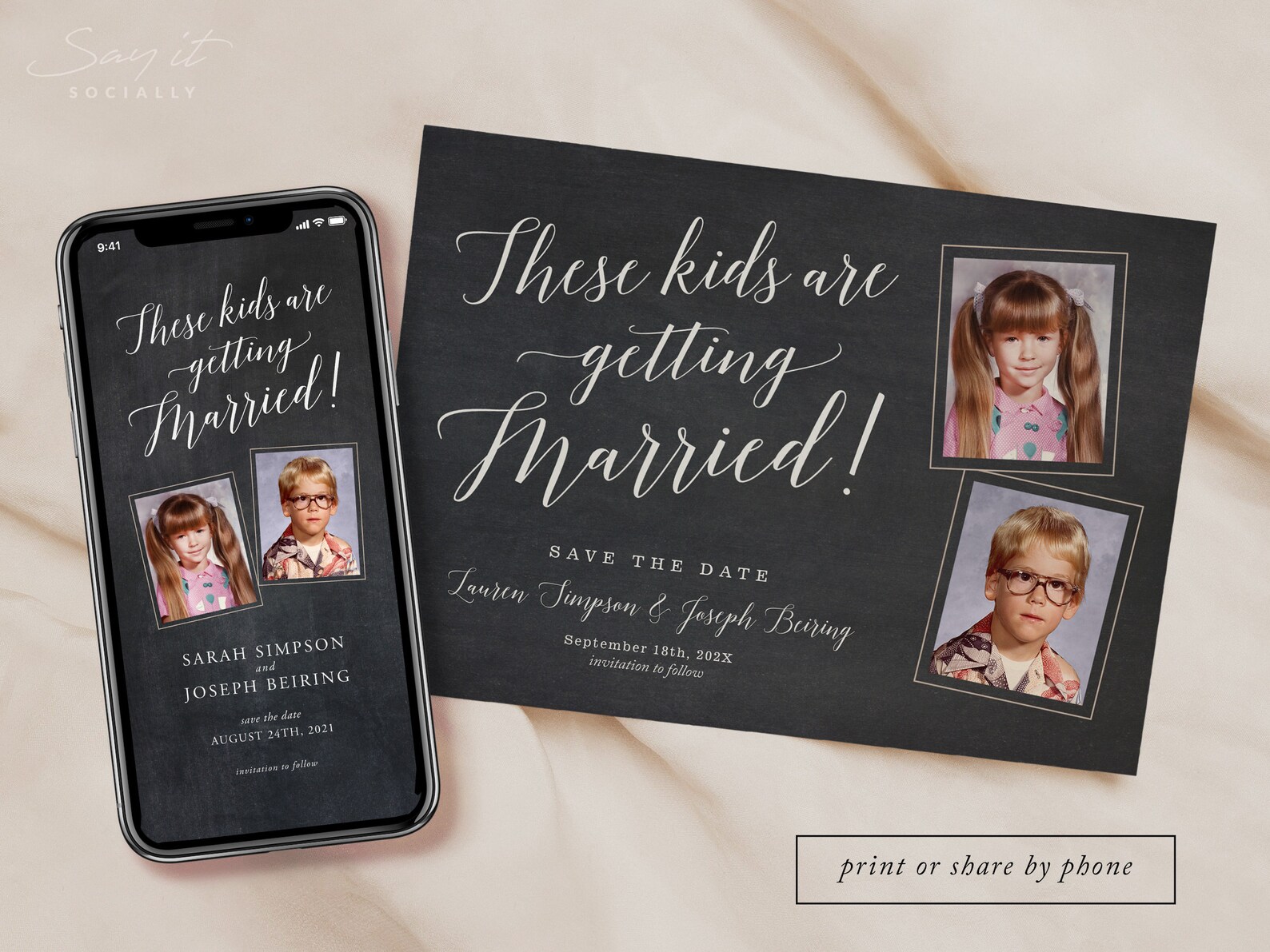 Funny Save the Date Template Printable Card Invite Digital - Etsy