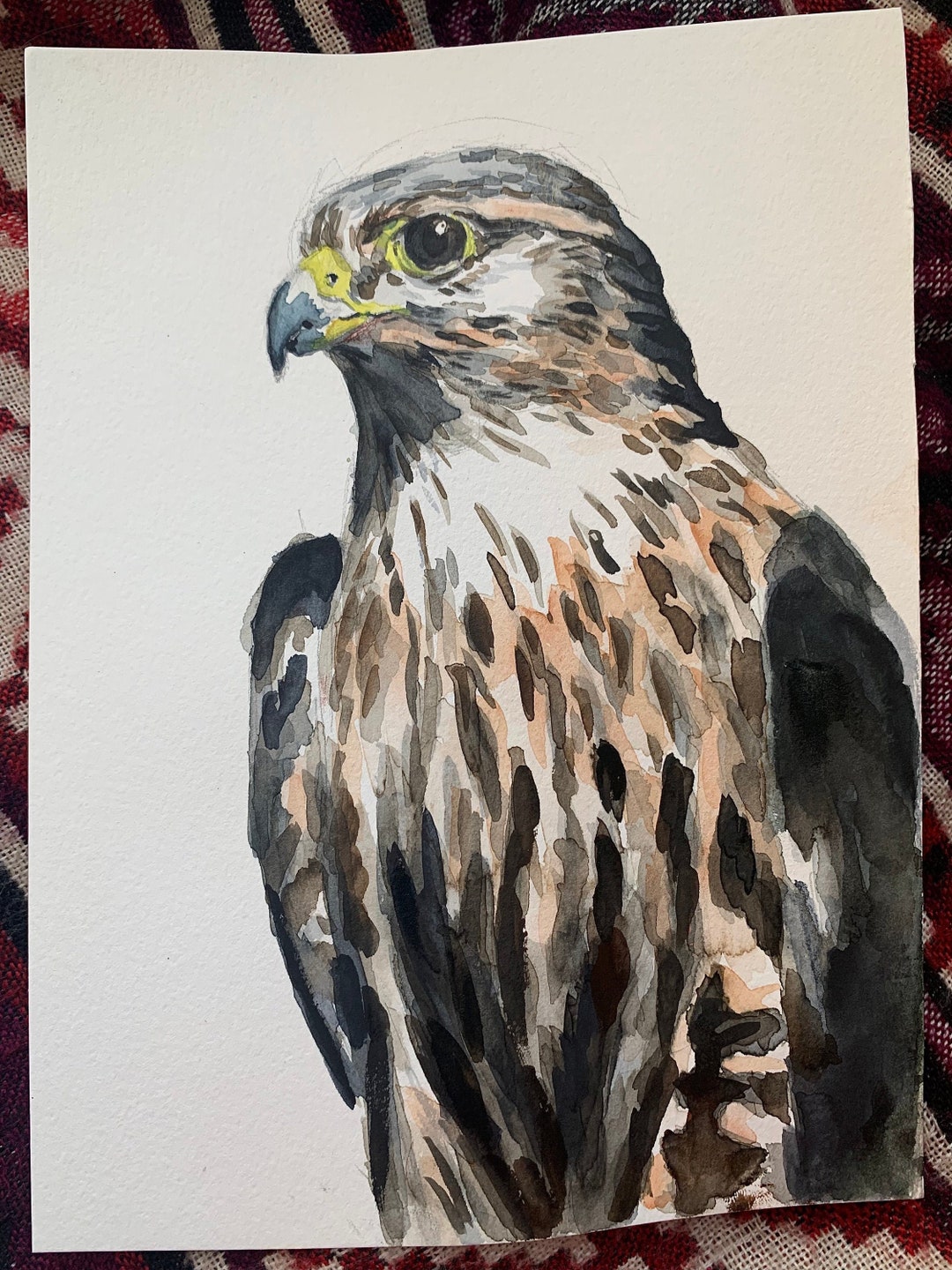 Merlin Portrait Watercolor Original - Etsy