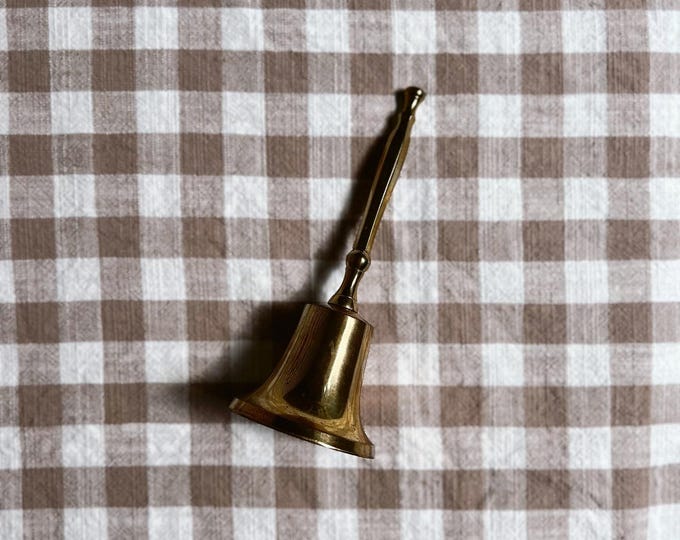 Small Vintage Brass Bell - Etsy