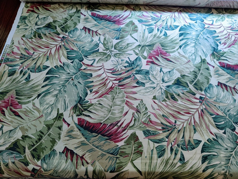 Tommy Bahamas Braemore Tropical Retreat Leaf Drapery and Upholstery ...