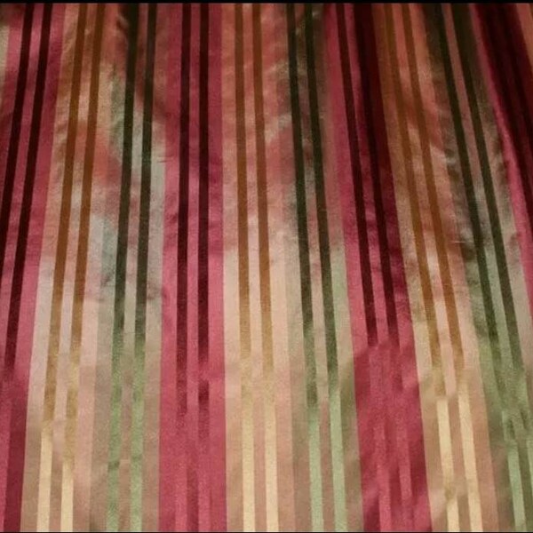 Stripe Silk Fabric - Etsy