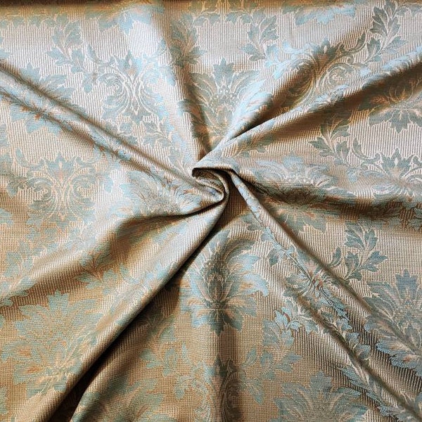 Green Damask Fabric - Etsy