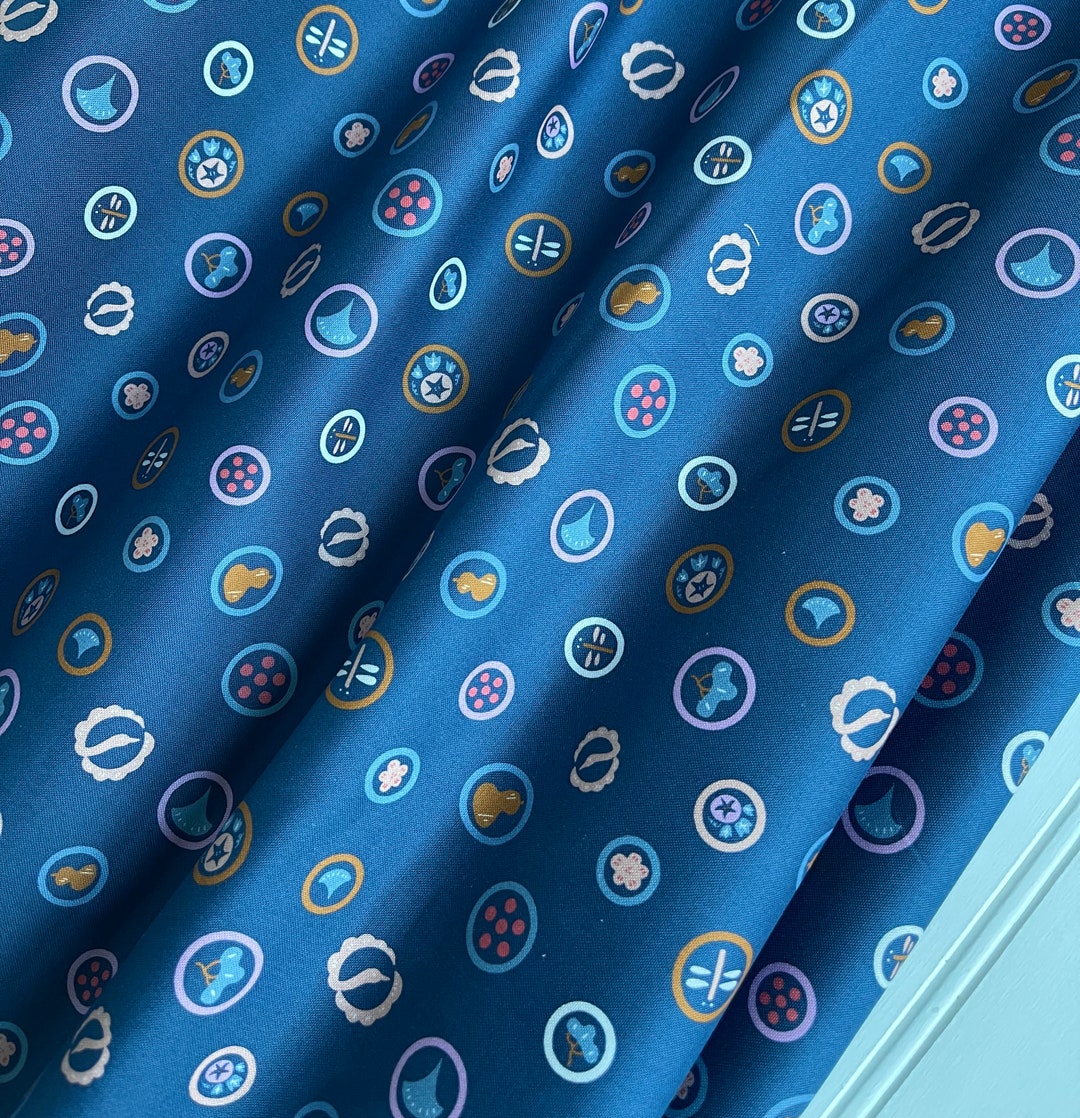 Japanese Kamon Fabric: Kingyo Collection by Annie Chen (half Yard) - Etsy