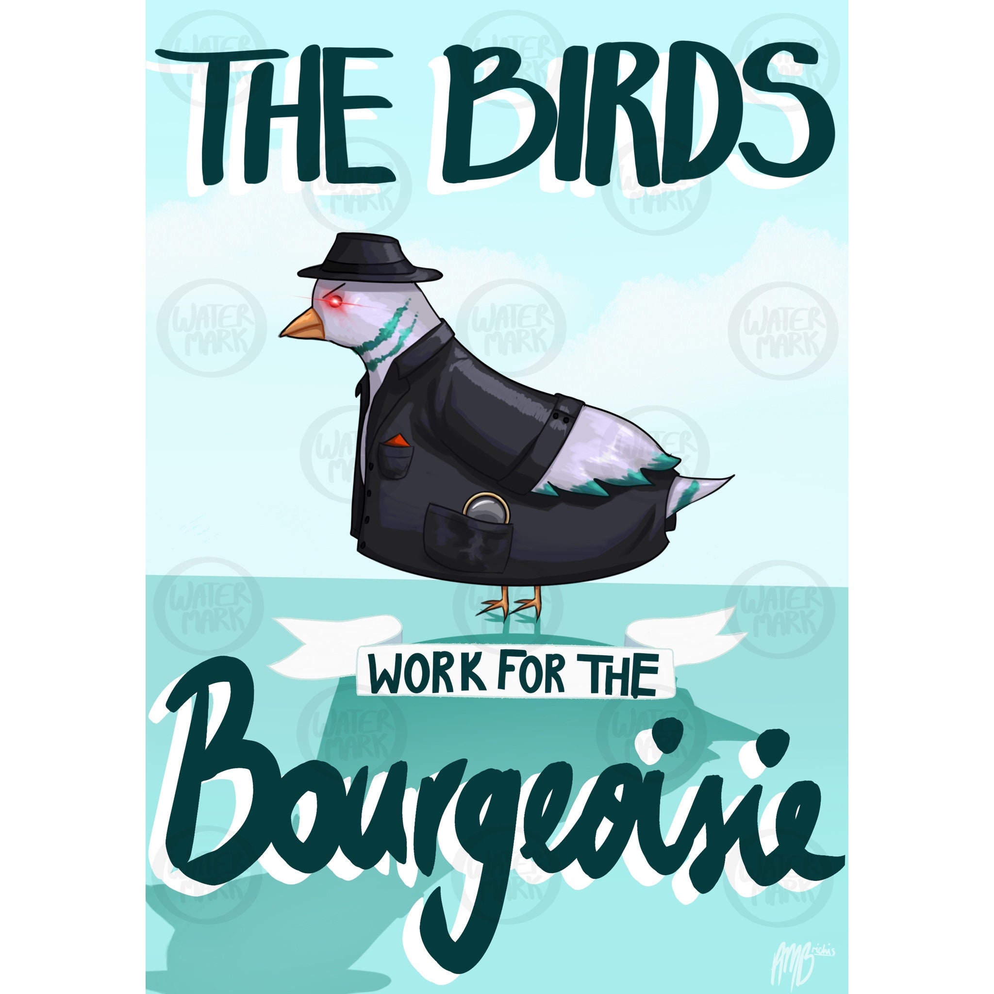 The Birds Work for the Bourgeoisie - Etsy UK