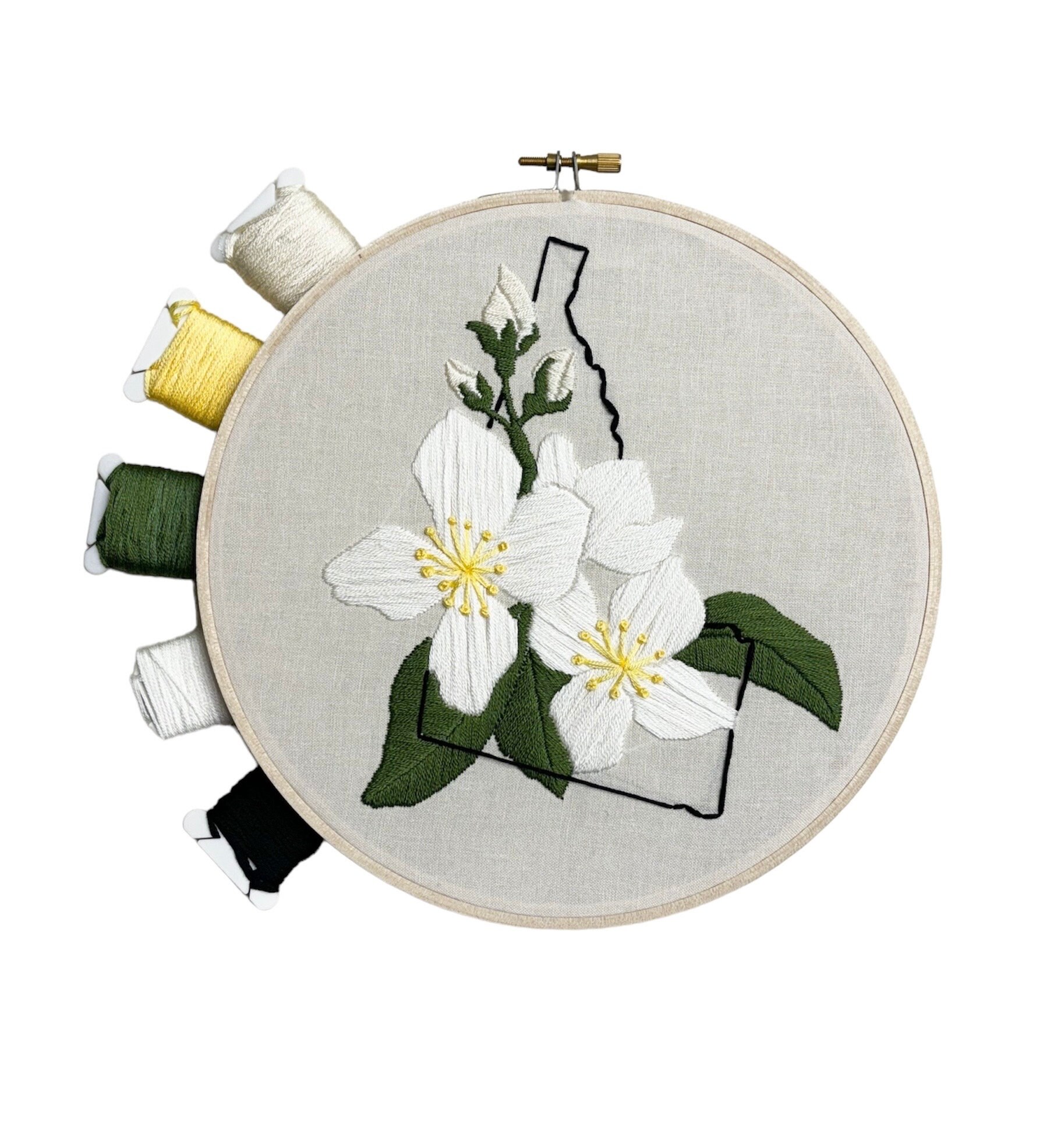 Idaho State Flower Embroidery Pattern | Syringa DIY Instant Download ...