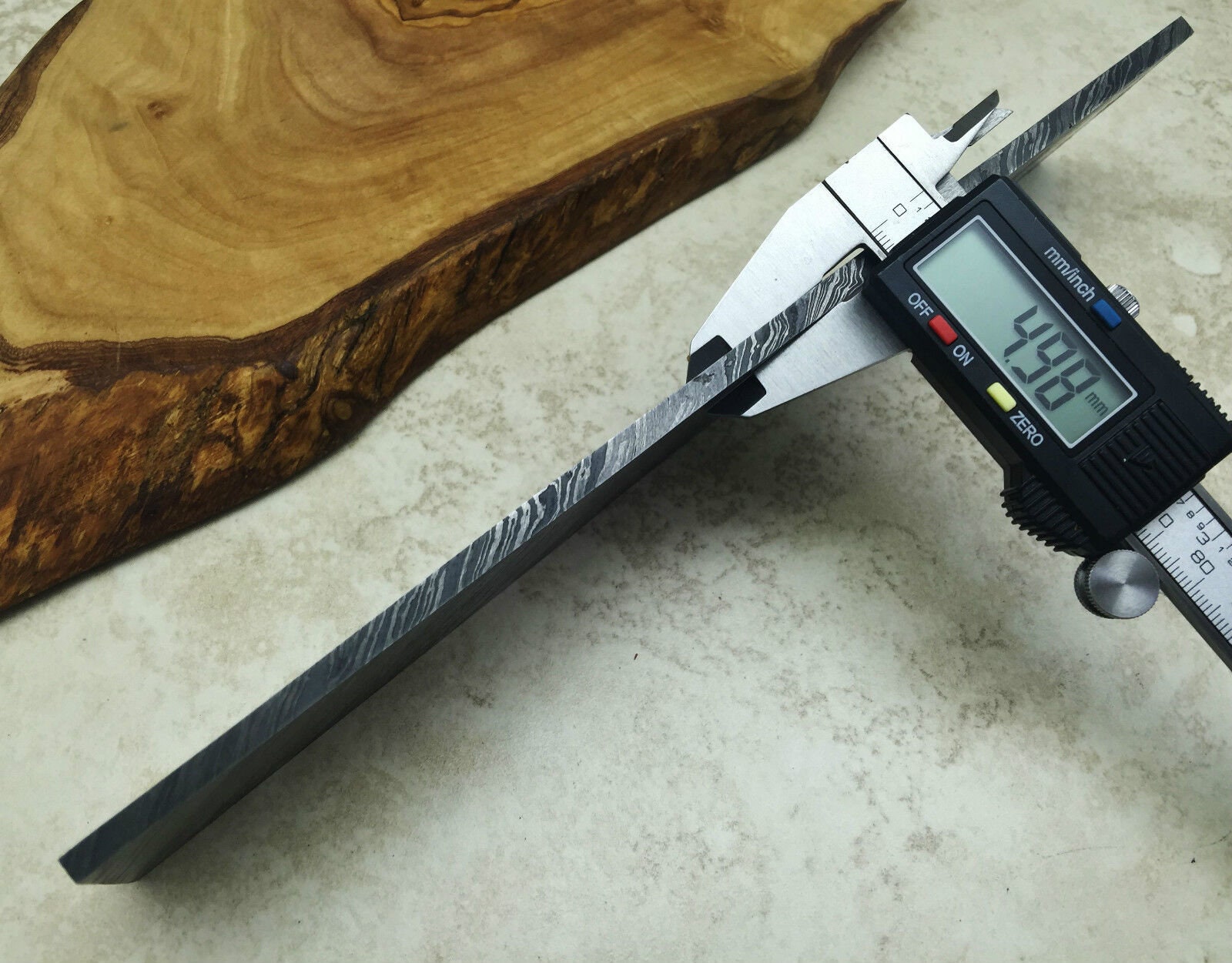 Hand Forged Damascus Steel Billet Bar 25x5 Cm Premium Quality Firestorm ...