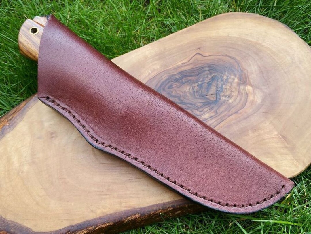 Premium Handmade Leather Sheath for Scout Bush Craft Camping Hunting ...