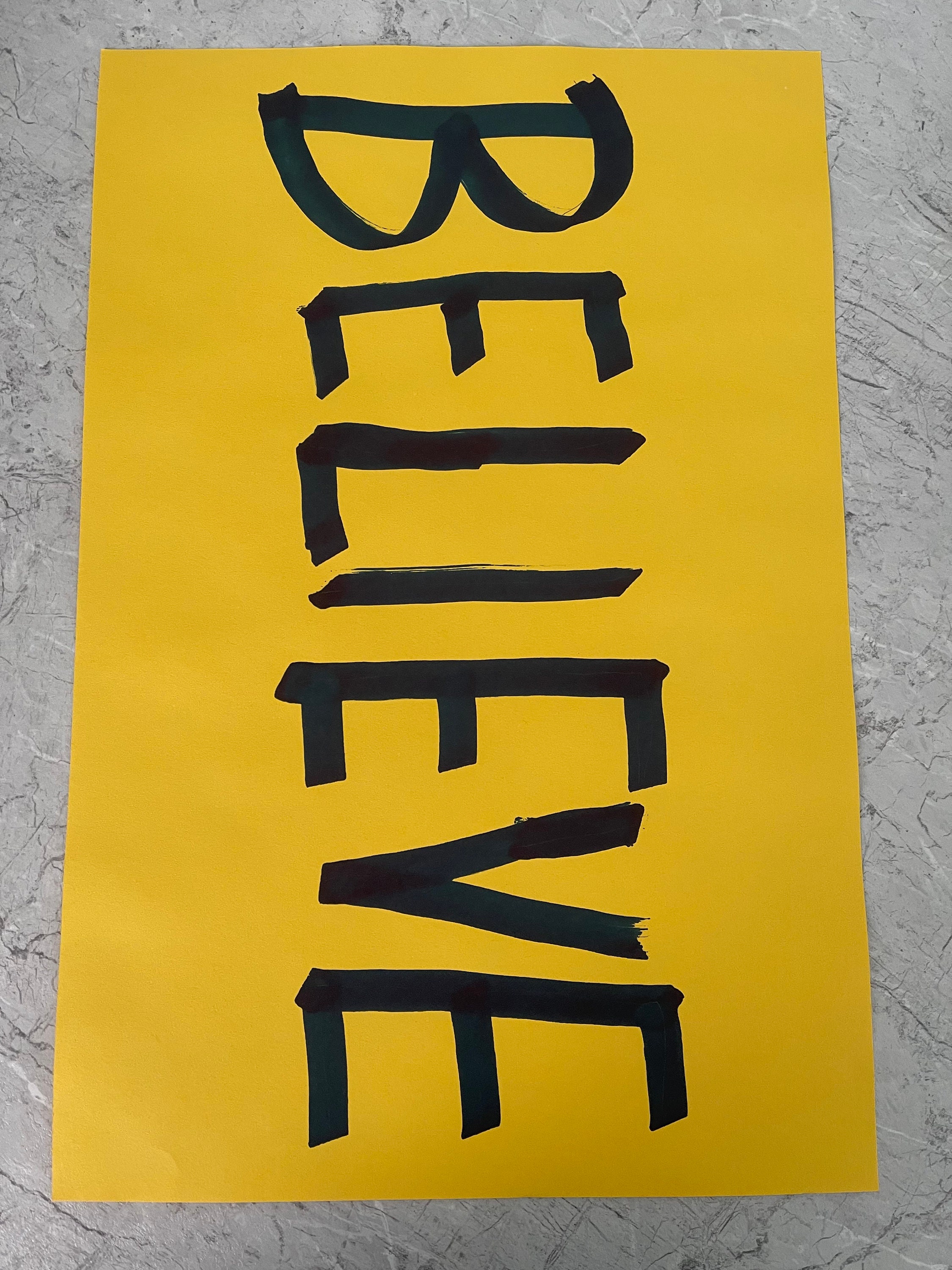 Ted Lasso Believe Sign To Scale Etsy