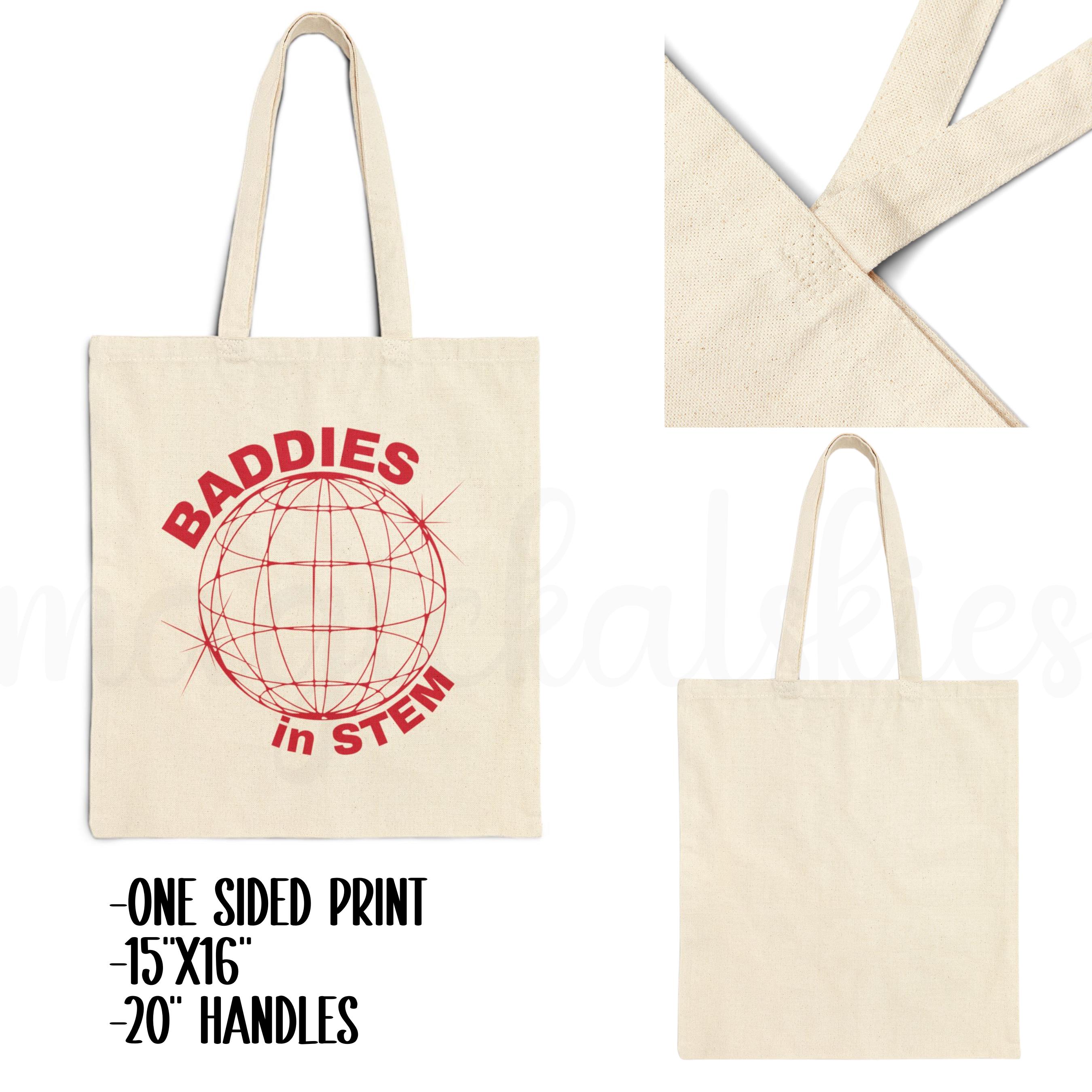 Baddies in STEM Tote Bag, Steminist Gift, Women in STEM Accessories ...