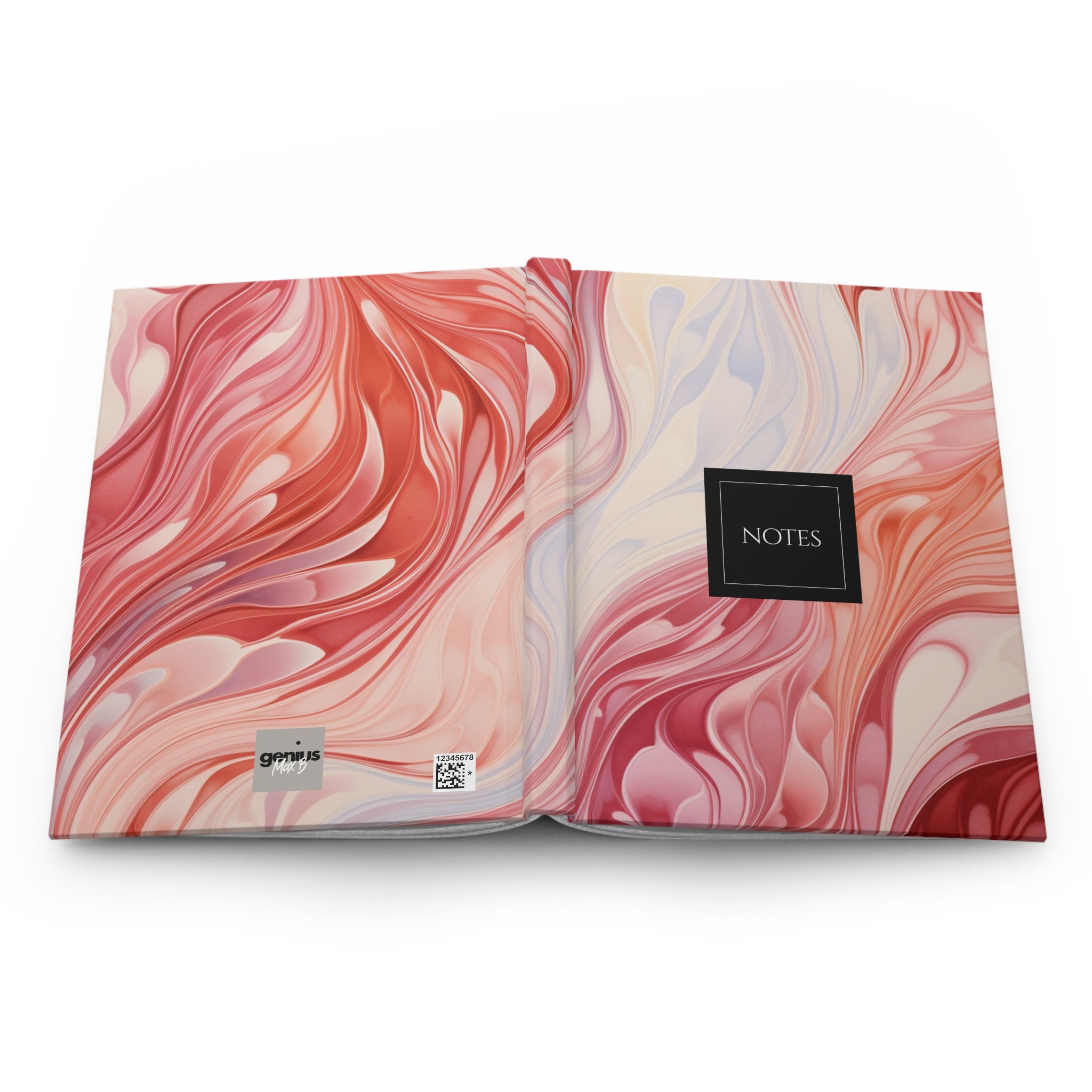 Marbled Elegance: Luxurious Swirl Design Journal Art Nouveau-inspired ...