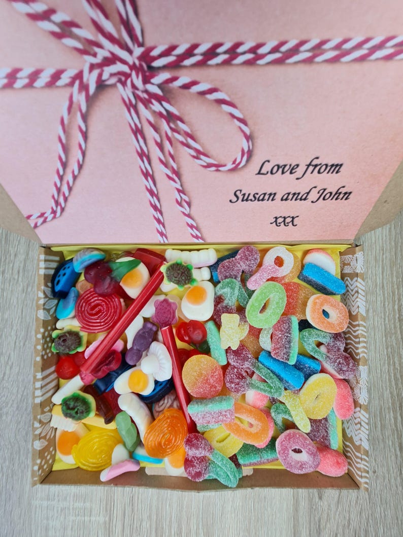 Personalized Pick and Mix Sweet Box: 500g Mega Variety Gift - Etsy UK