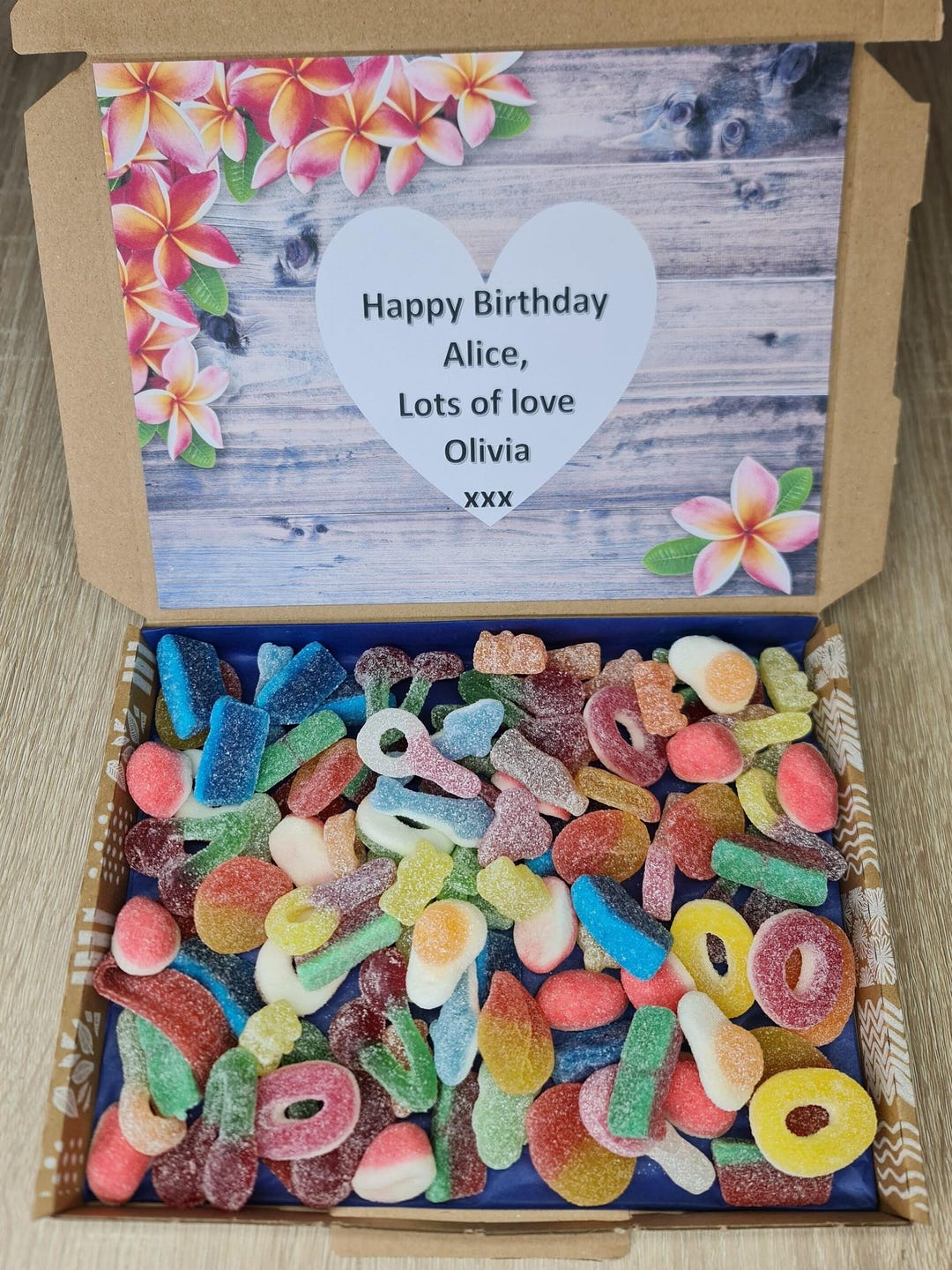 500g Pick N Fizzy Variety Sweet Box, Personalised Sweets, Birthdays ...