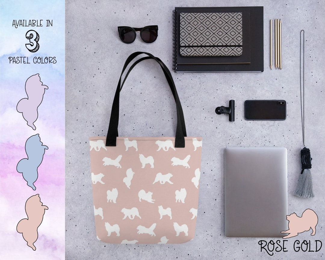 Samoyed Infinity Pastel 15x15 Tote Bag, Beach Bag, School Bag Florida ...