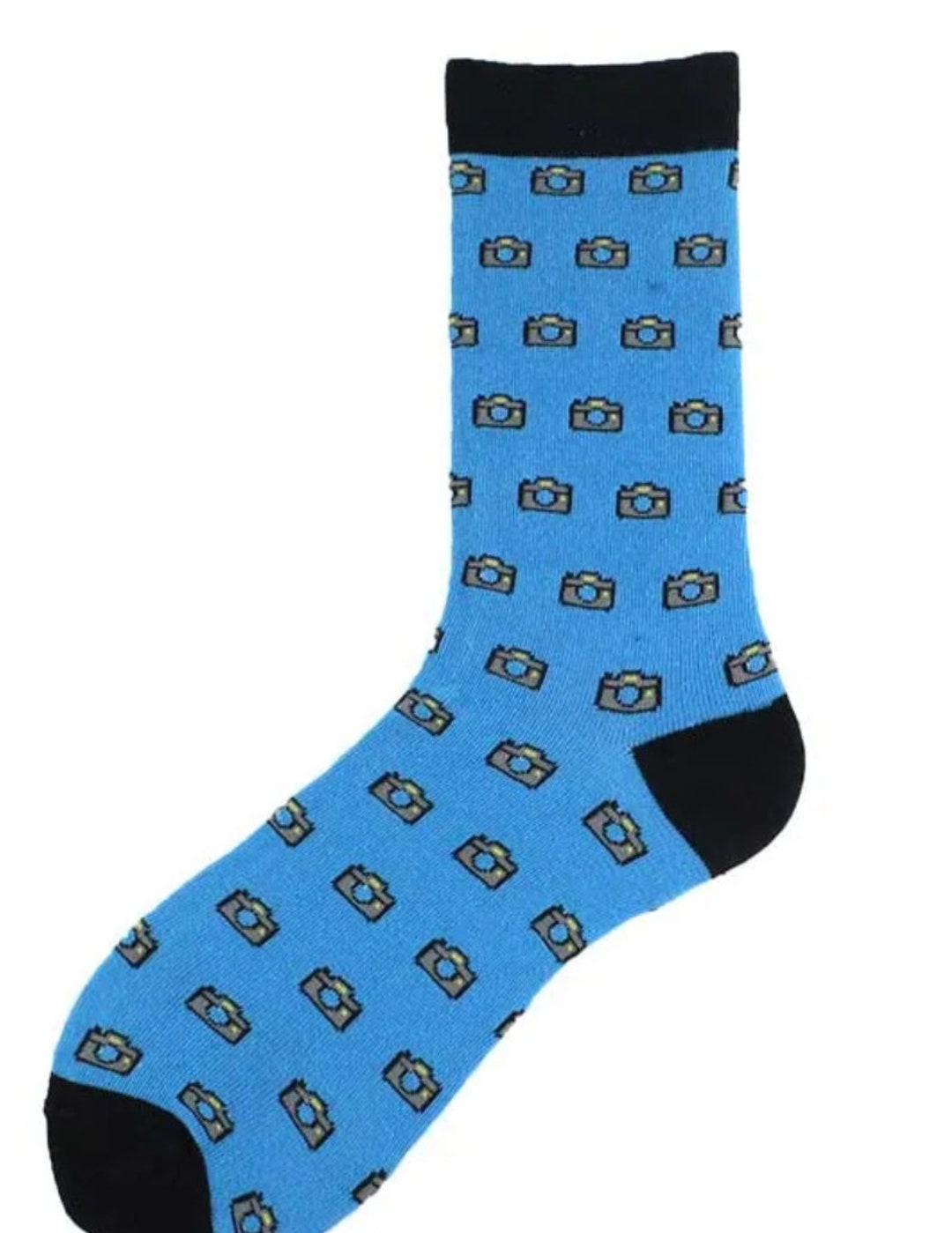 Quirky Unisex Camera Socks Perfect Gift for Photographers Novelty Socks ...