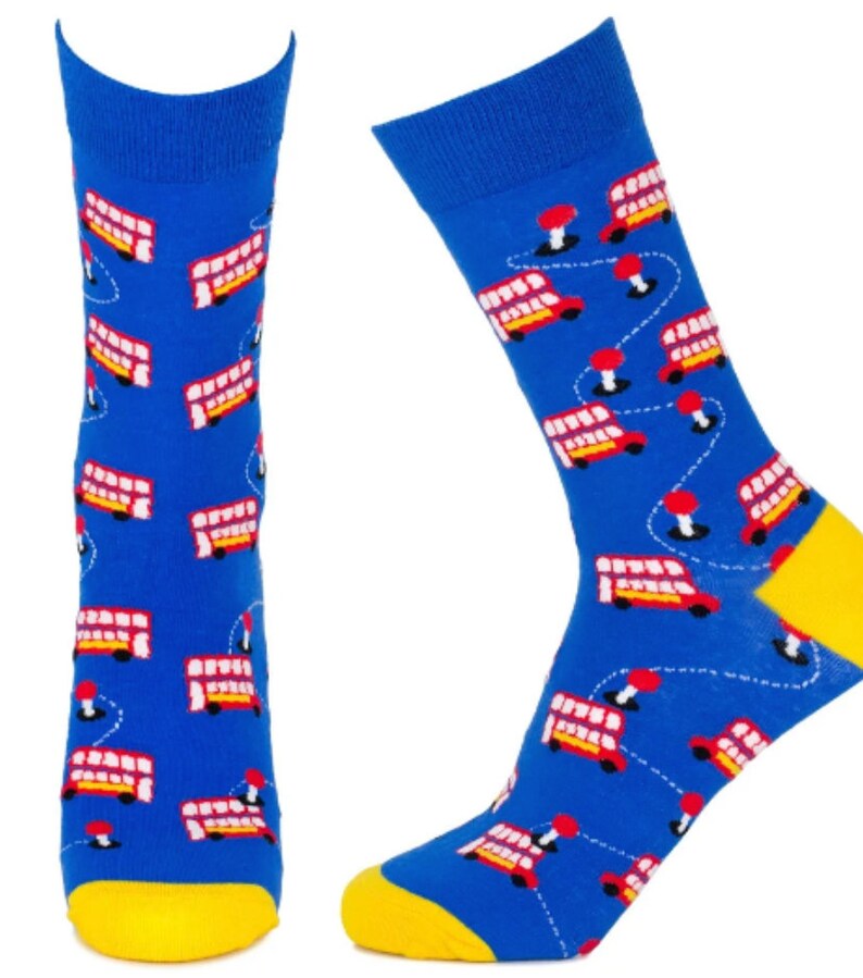 London Red Bus Socks Women's Novelty Socks - Etsy UK
