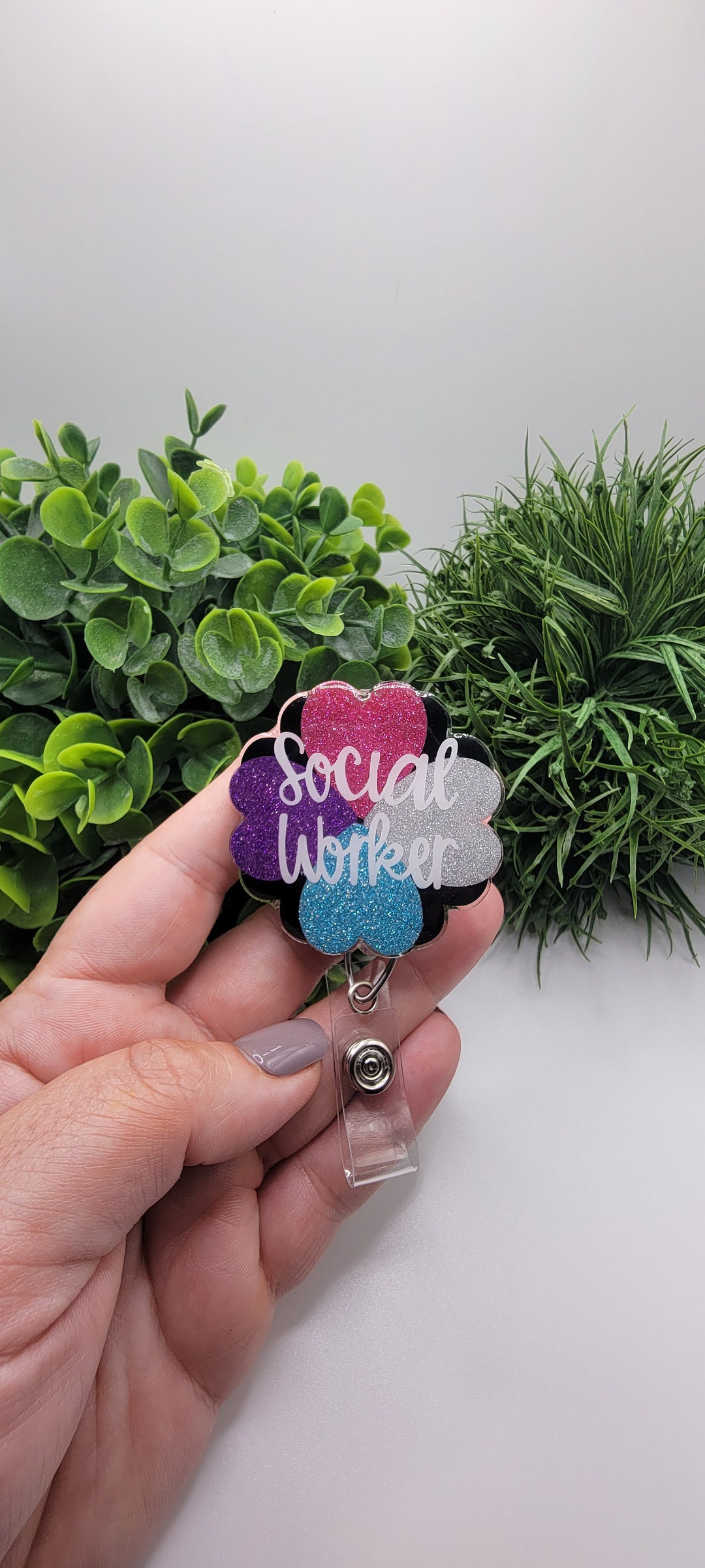 Social Worker Badge Reel - Etsy