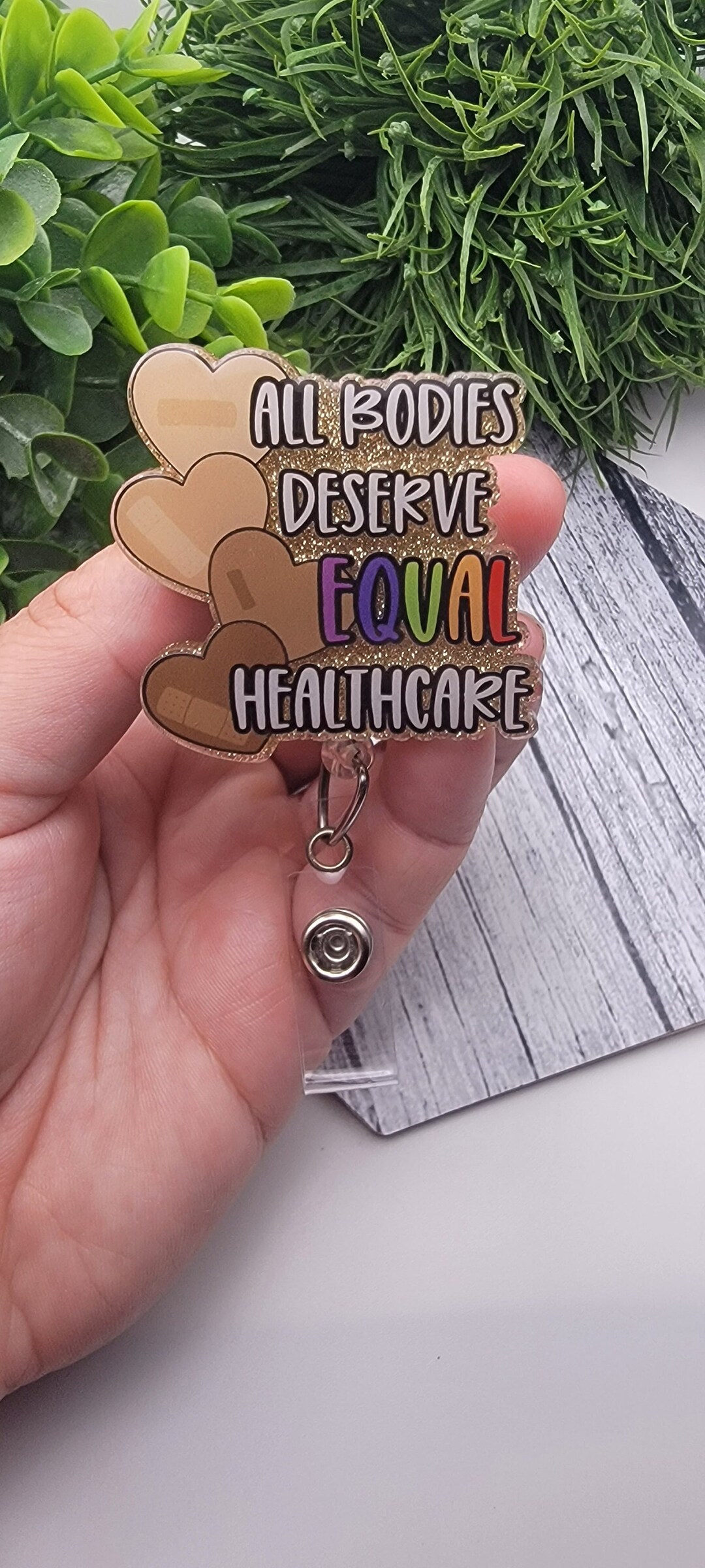 All Bodies Deserve Equal Healthcare Badge Reel - Etsy