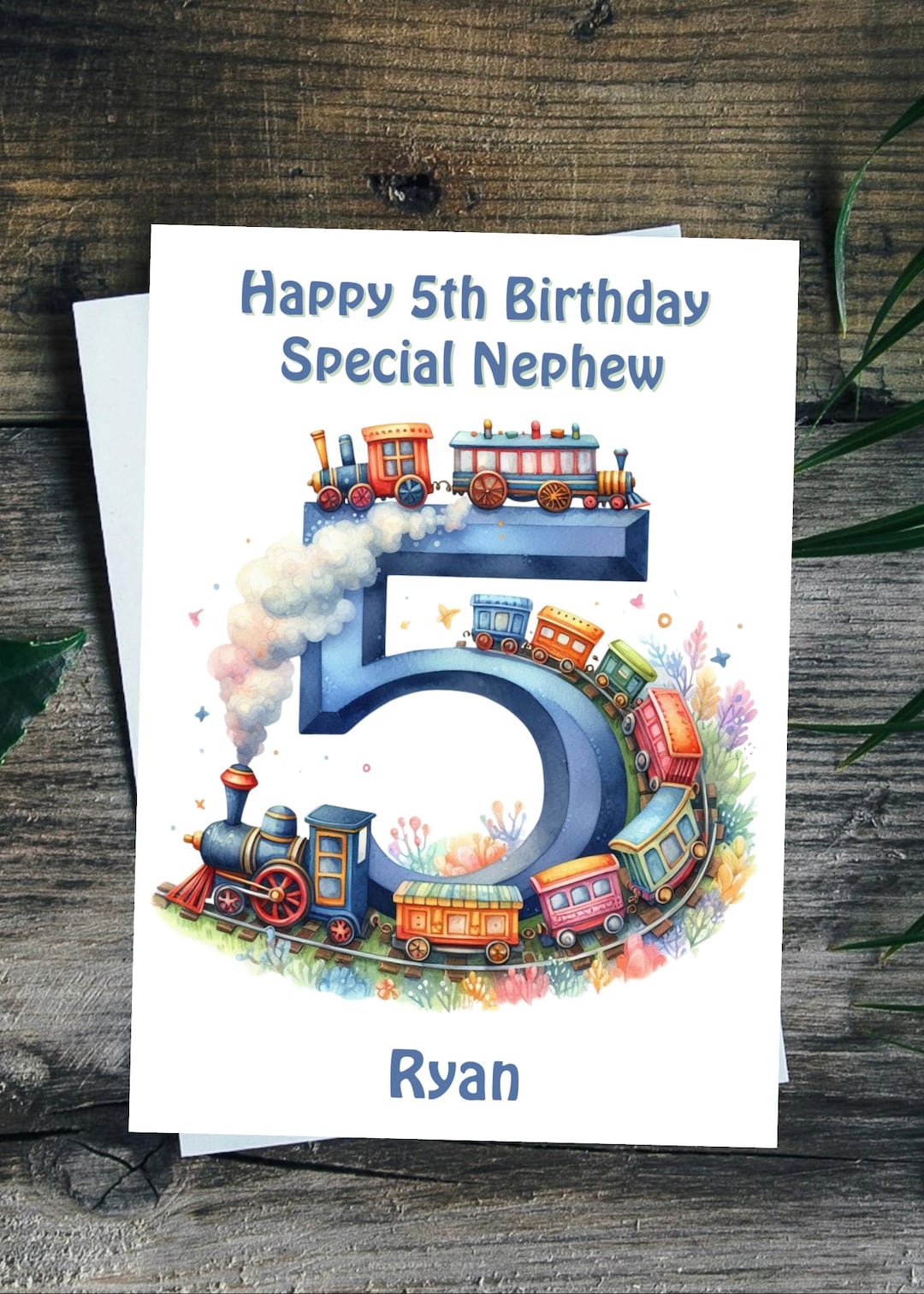 Personalised 5th Birthday Card for Son, Godson Grandson Nephew Brother ...