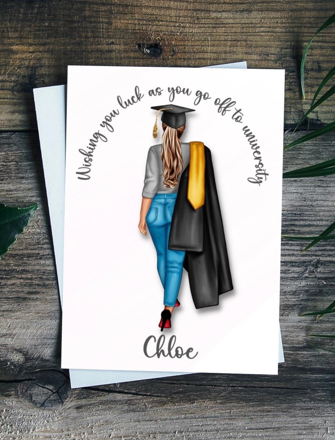 Personalised Good Luck off to Uni Card. as You Go off to University ...