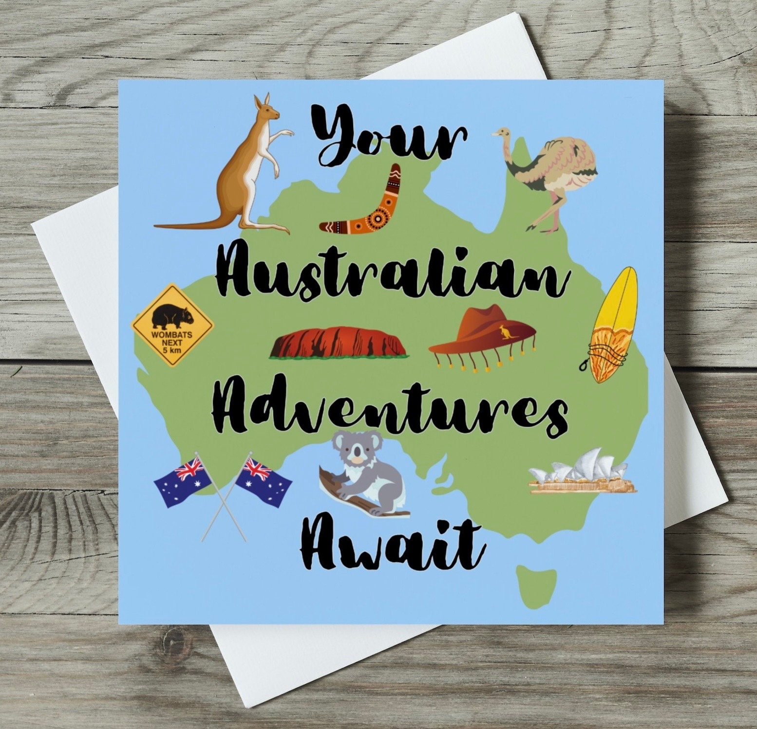 Moving to Australia Card, Bon Voyage, New Adventures, Emigrating - Etsy