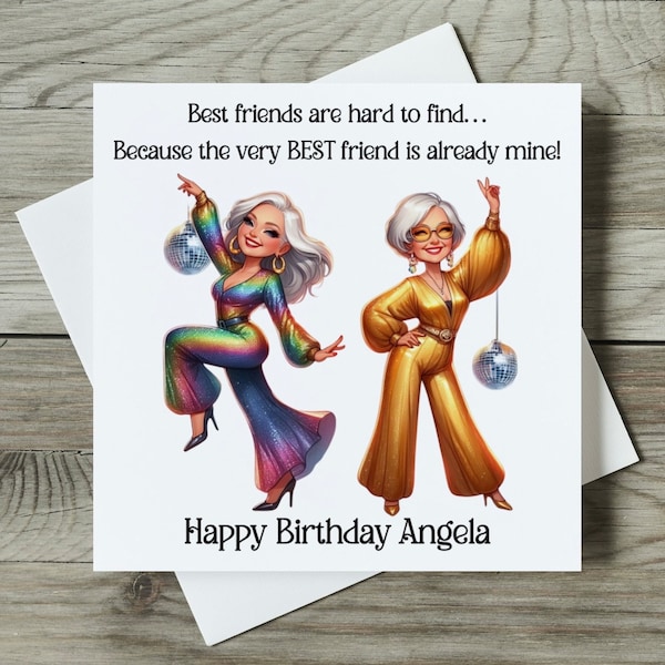 Best Friend 50 Birthday Card - Etsy UK