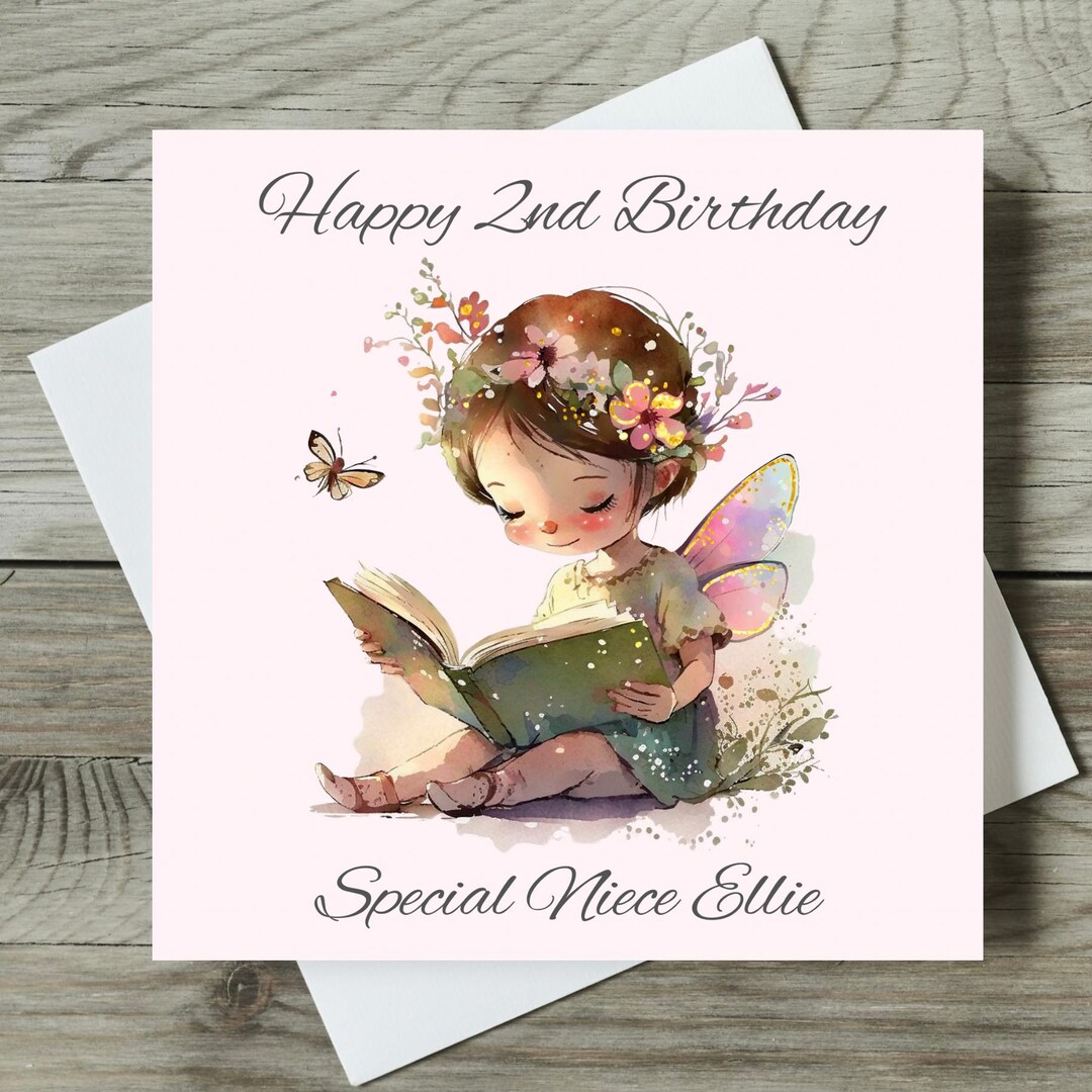 Granddaughter Birthday Card Personalised Any Age Fairy Daughter ...