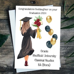 Personalised Graduation Card Daughter Granddaughter Graduation 2024 - Etsy
