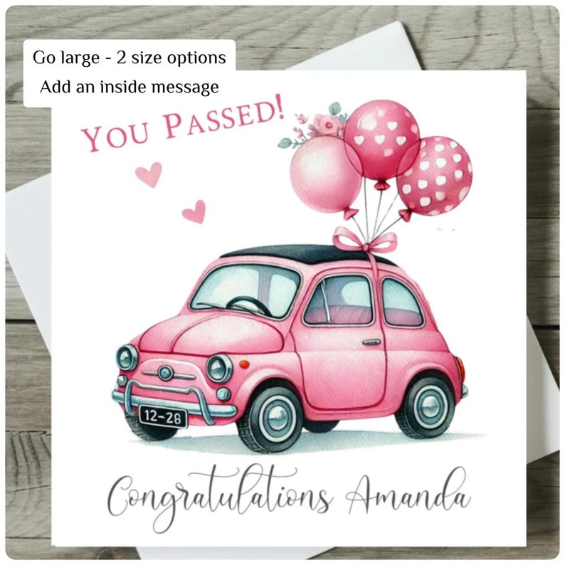 Passed Your Driving Test Card Personalised Congratulations for Daughter ...