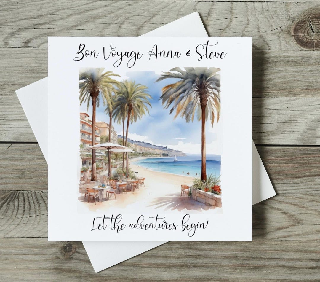 Personalised Moving Abroad Card, Bon Voyage, New Adventures, Emigrating ...