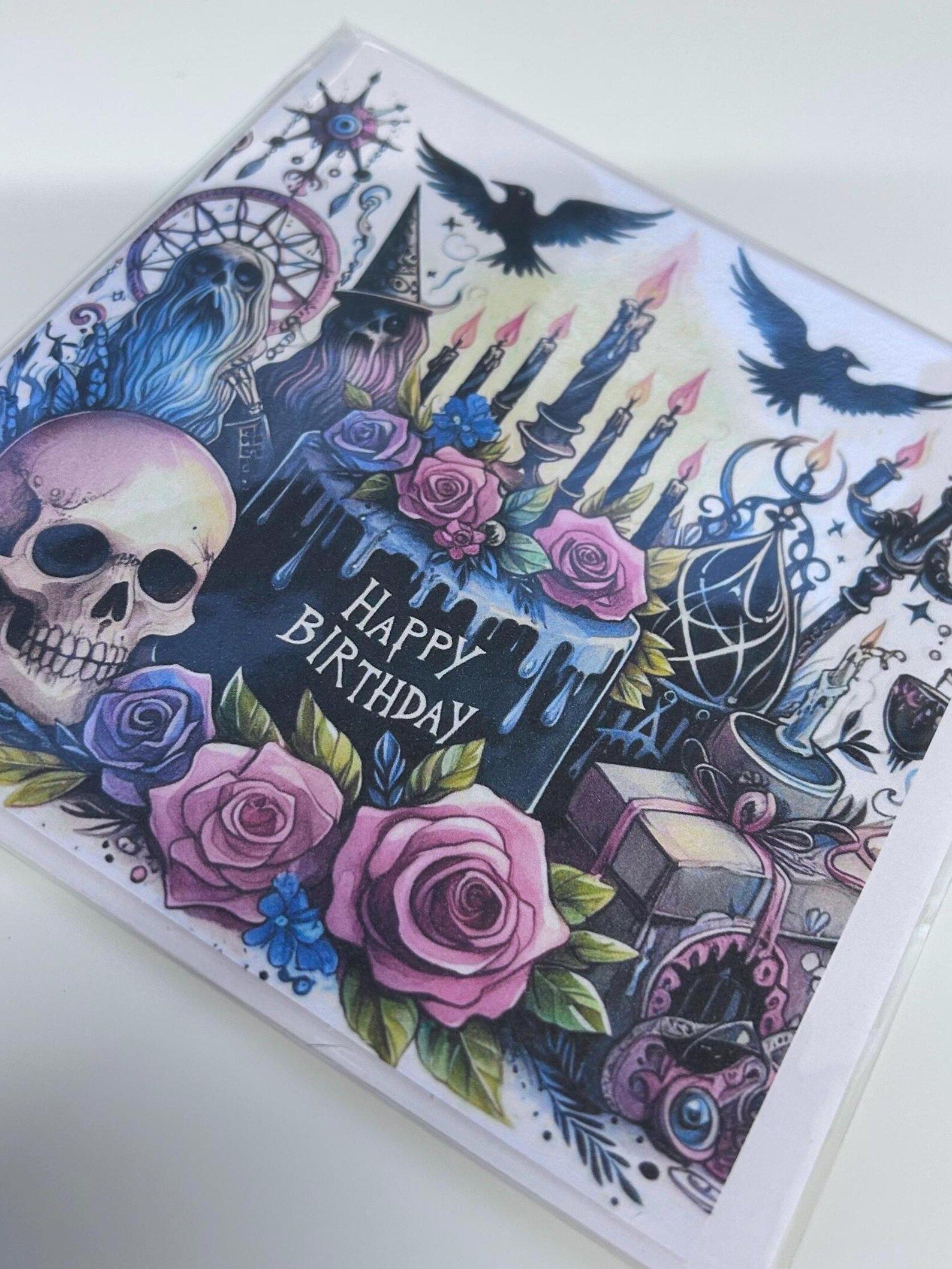 Goth Birthday Card Gothic Card - Etsy