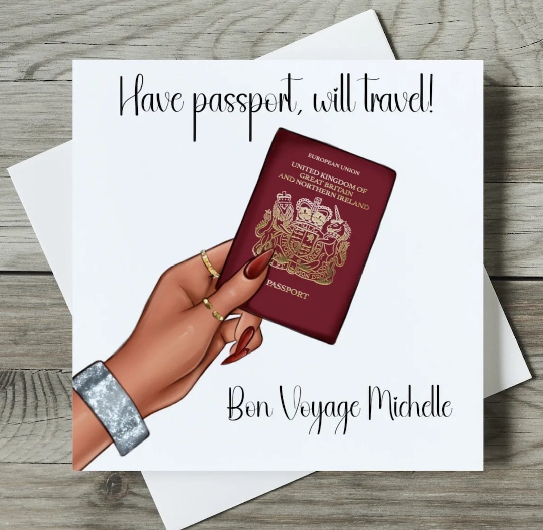 Personalised Moving Abroad Card, Bon Voyage, New Adventures, Emigrating ...