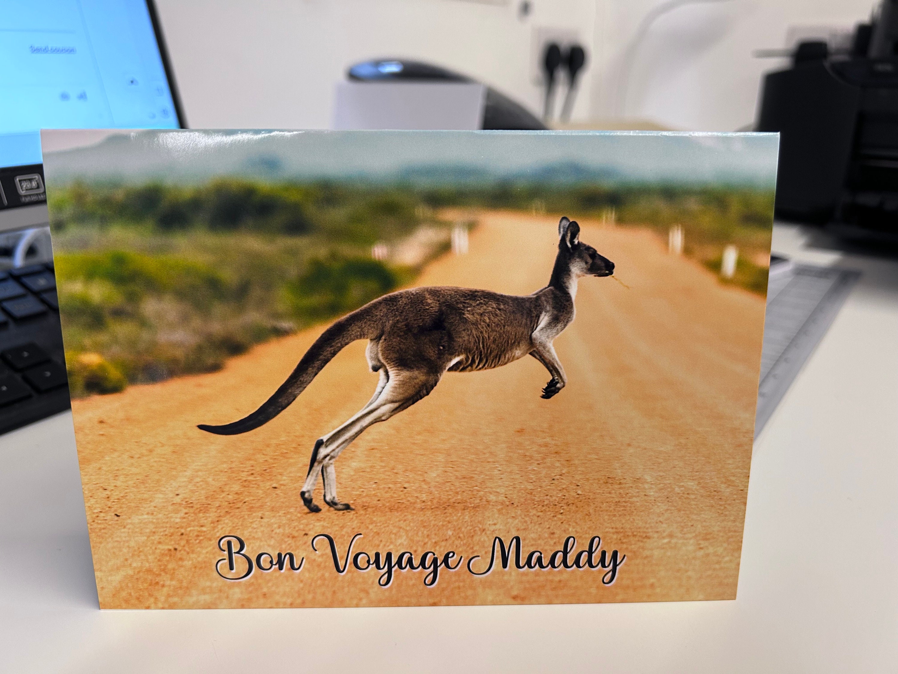 Personalised Moving to Australia Card, Bon Voyage, New Adventures ...