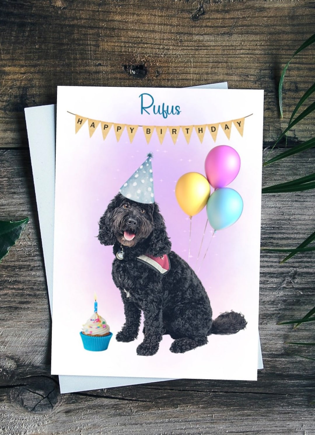 Cockapoo Birthday Card Personalised From the Dog Pet Best Dog Dad/mum ...