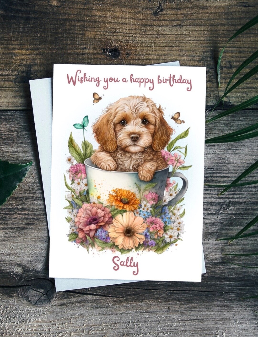 Personalised Birthday Card Cockapoo From the Dog Pet Best Dog Dad/mum ...