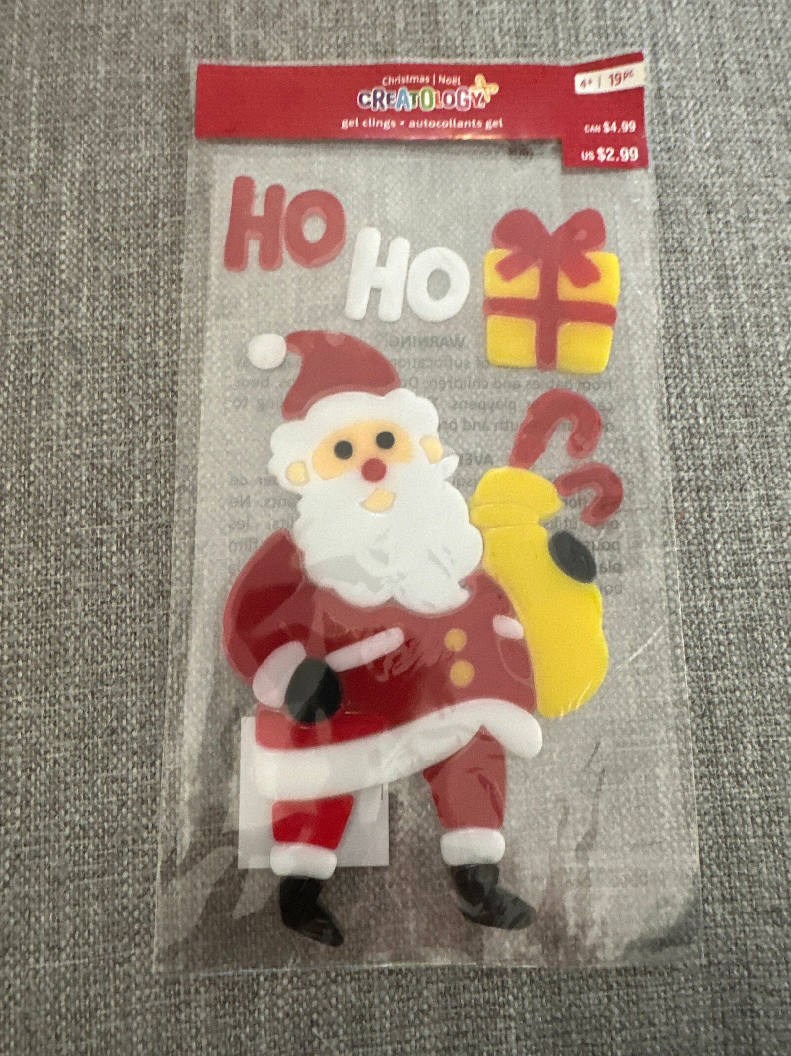 New Ashland Christmas Window Gel Cling Set Christmas Santa - Etsy