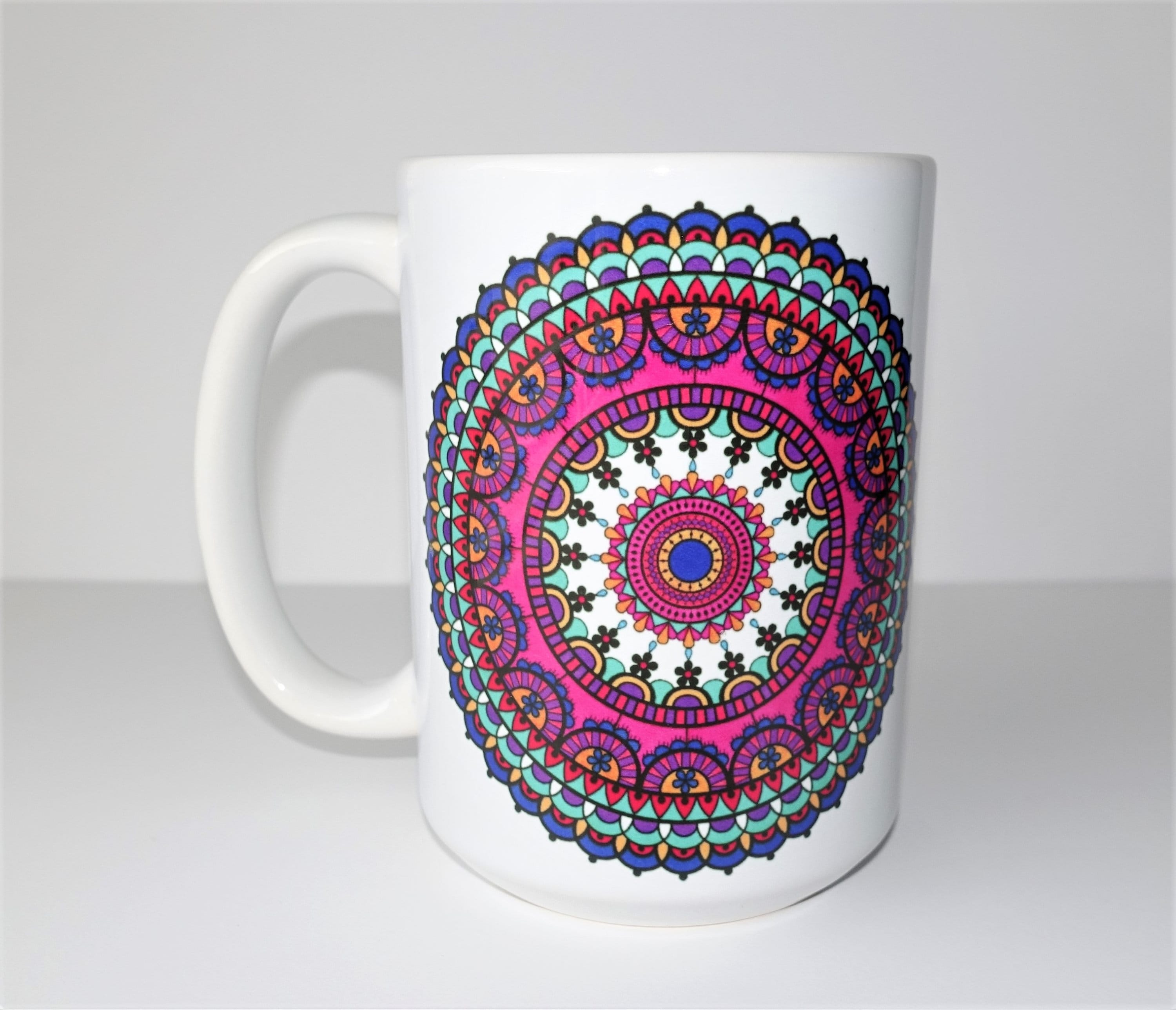 Authentique Indian Boho Design Fait à la main Grande tasse en céramique ...
