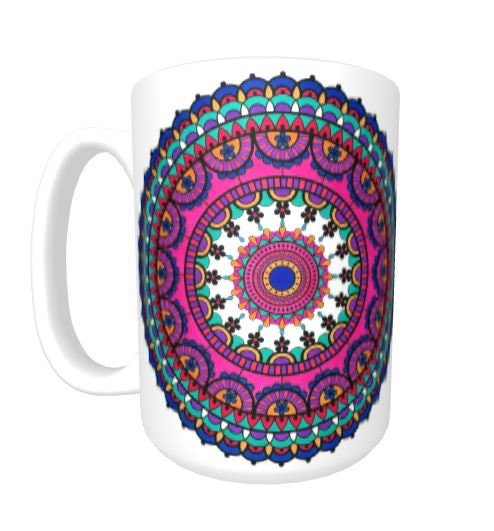 Authentique Indian Boho Design Fait à la main Grande tasse en céramique ...
