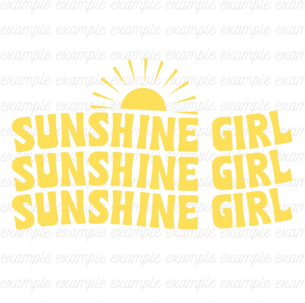 Sunshine Girl Happy Girl Colorful Gift for Her Summer Time That Girl ...