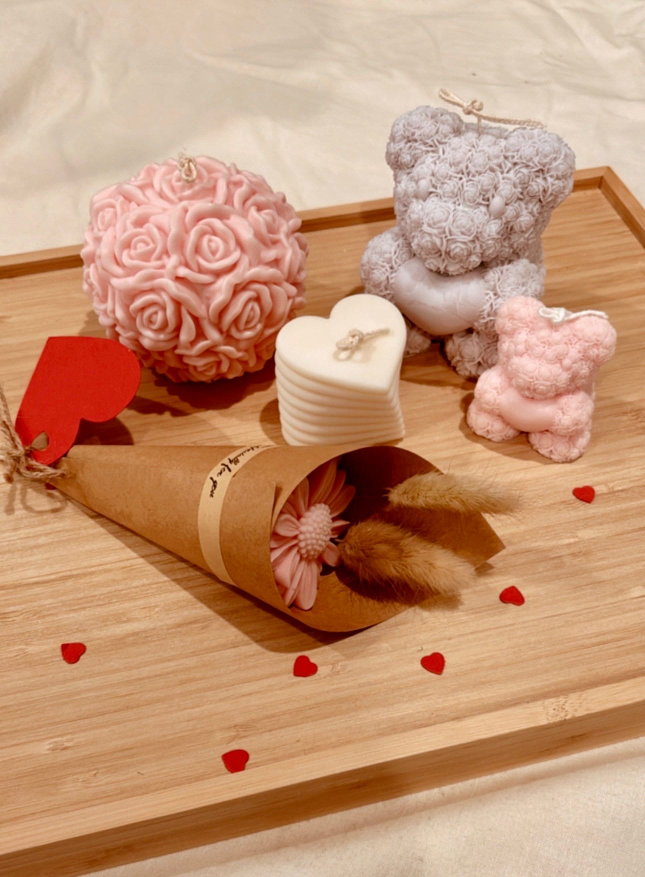 Daisy Flower Candle Pillar Candle Bouquet Scented Candle Soy Wax Flower ...