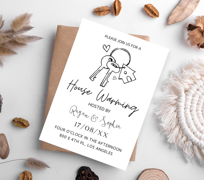 Editable House Warming Invitation, House Warming Party, Modern ...