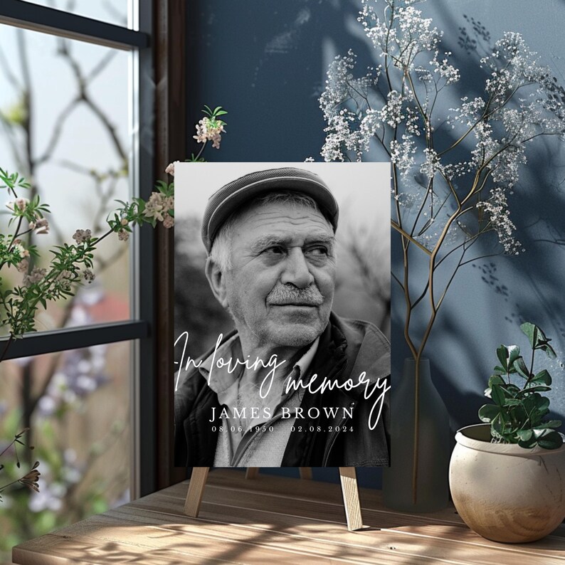 Editable Funeral Welcome Sign | Celebration of Life Poster | Memorial ...