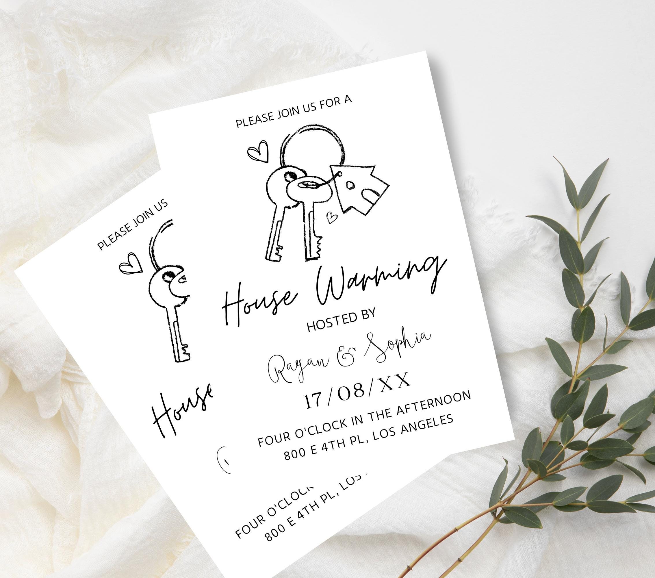 Editable House Warming Invitation, House Warming Party, Modern ...