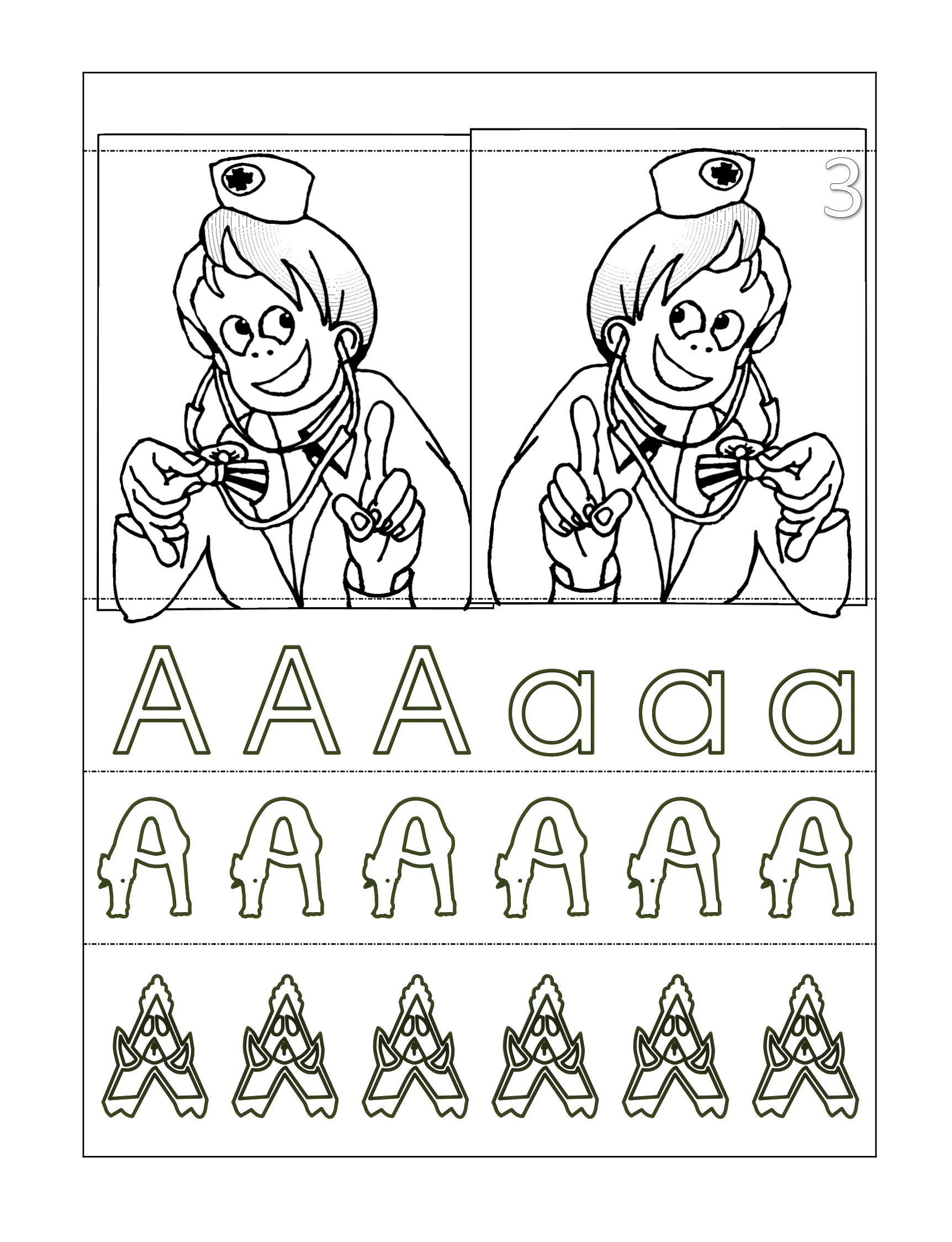 Medical Activity Coloring Book - Etsy