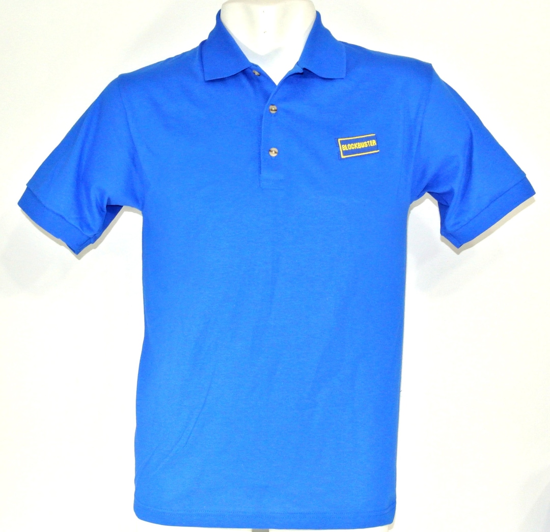 BLOCKBUSTER VIDEO Vintage Employee Uniform Polo Shirt Size M - Etsy