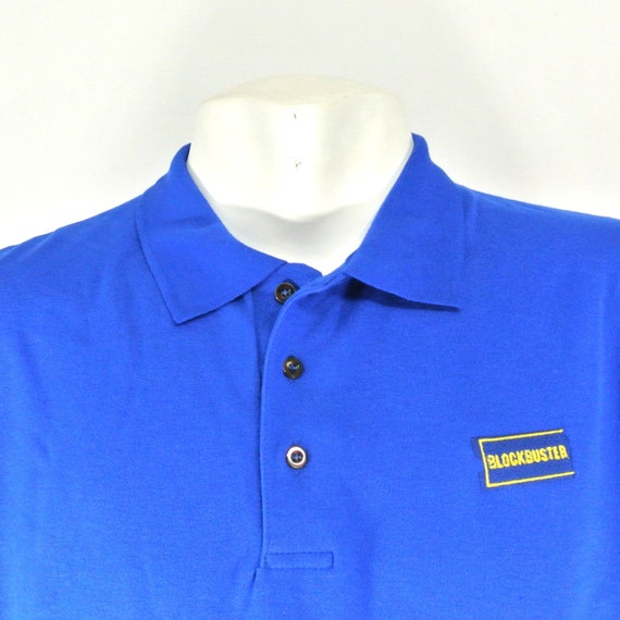 BLOCKBUSTER VIDEO Vintage Employee Uniform Polo Shirt… - Gem