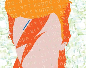 Ziggy Stardust Poster Svg Png David Bowie Art Print Music - Etsy UK