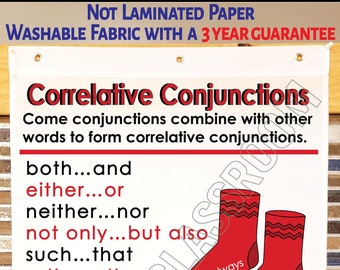 Conjunctions Chart - Etsy UK